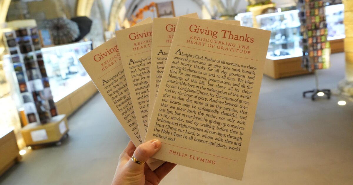 Dean of Durham launches his new book, Giving Thanks: Rediscovering the ...