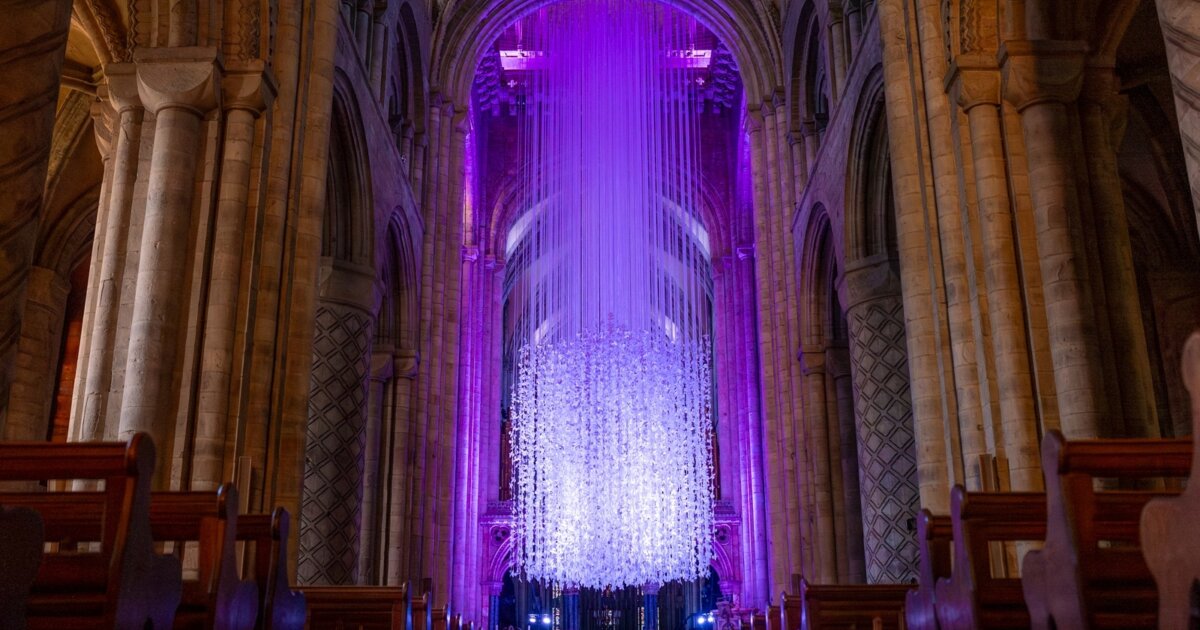 Visitor figures soar during Peace Doves by Peter Walker - Durham Cathedral